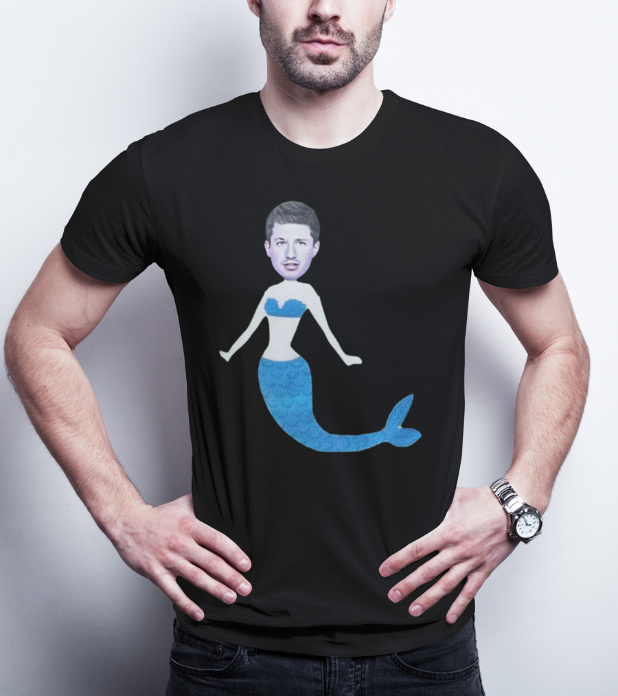 Charlie's Mermaid Head Hoodie Aquatic Vibe T-Shirt