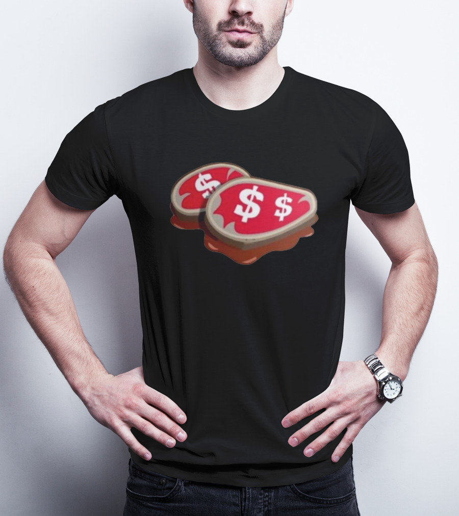 3Token #Loppy Dollar Sign Meat Abstract T-Shirt