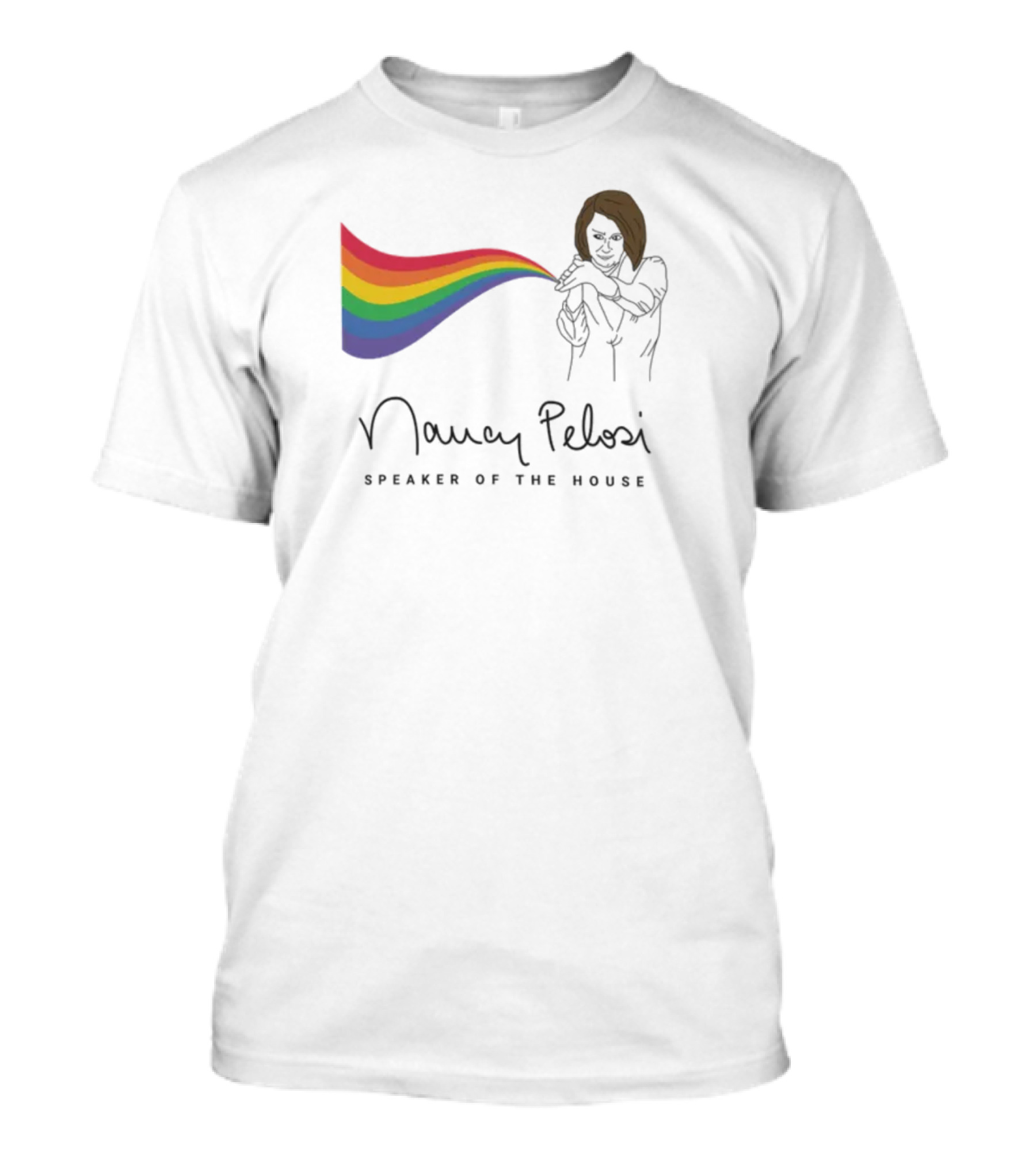Nancy Pelosi Pride Speaker Of The House Rainbow T-Shirt