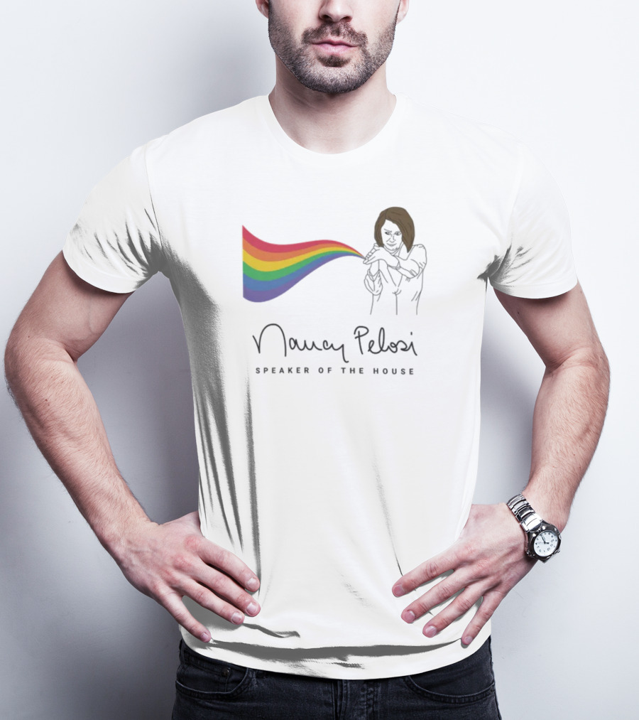 Nancy Pelosi Pride Speaker Of The House Rainbow T-Shirt