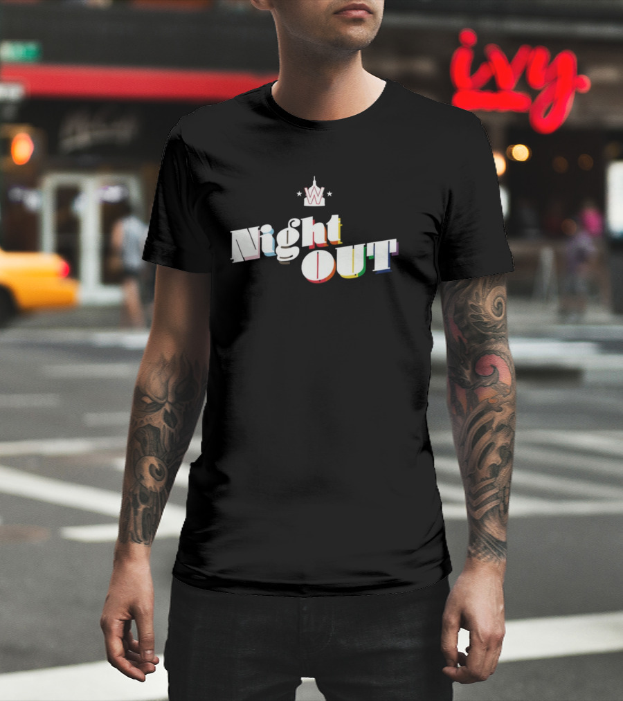 Night Out W Pride Rainbow T-Shirt