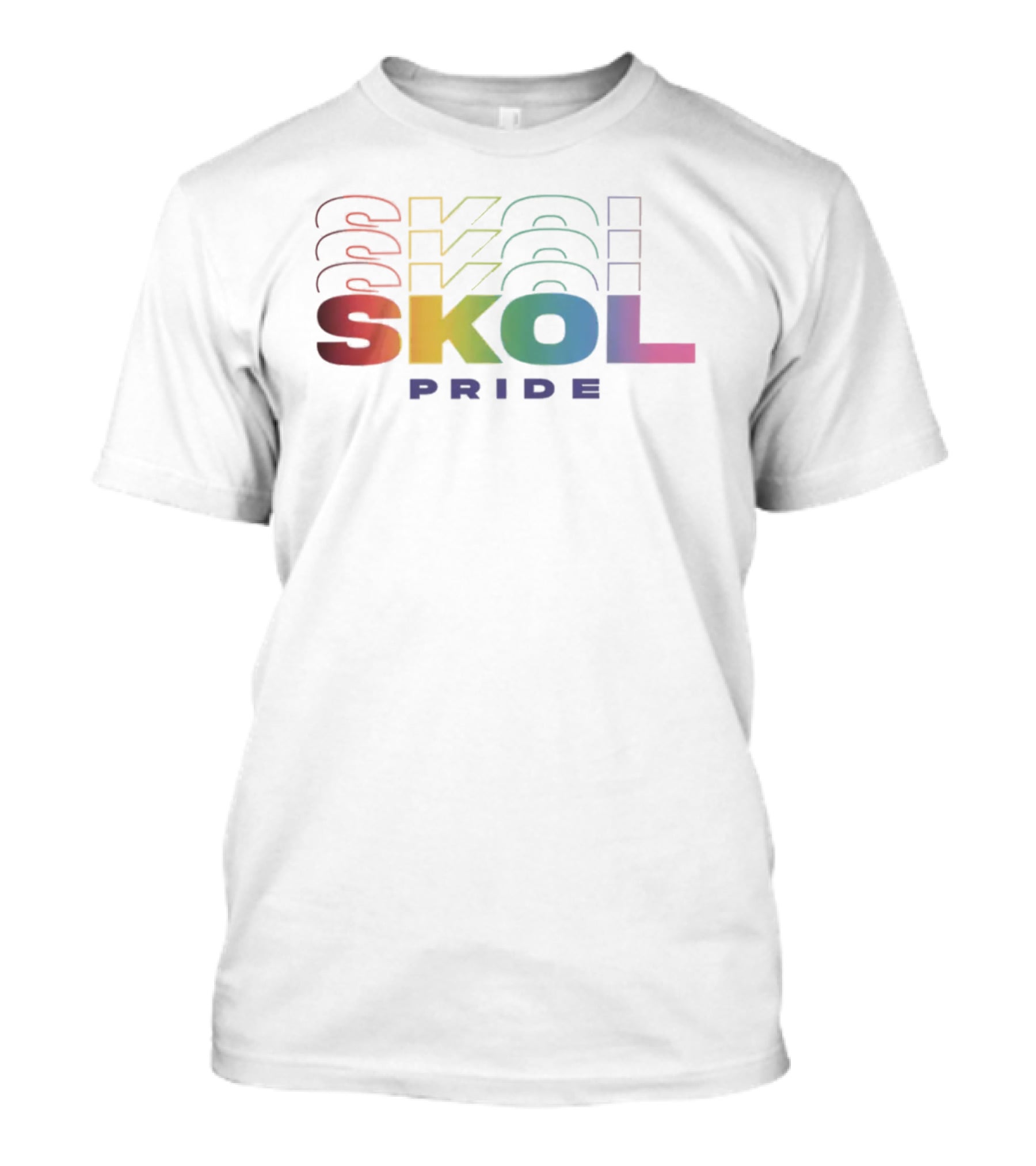 Skol Pride Minnesota Vikings Rainbow Reflection T-Shirt