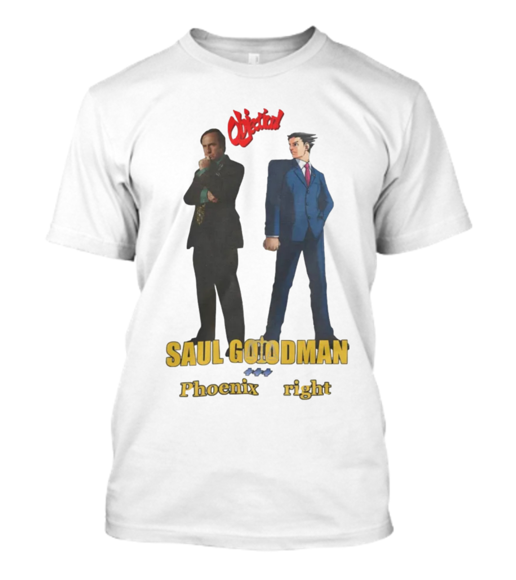 Saul Goodman Phoenix Wright Objection T-Shirt