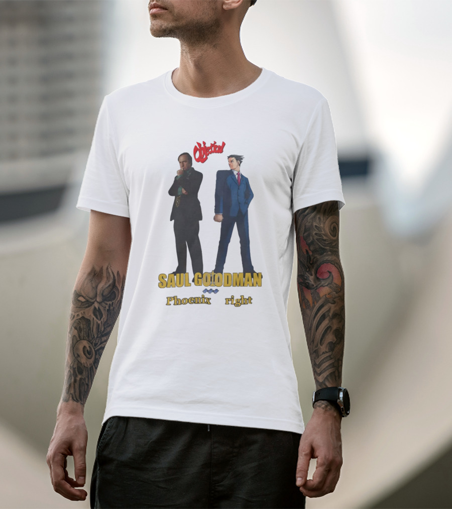 Saul Goodman Phoenix Wright Objection T-Shirt