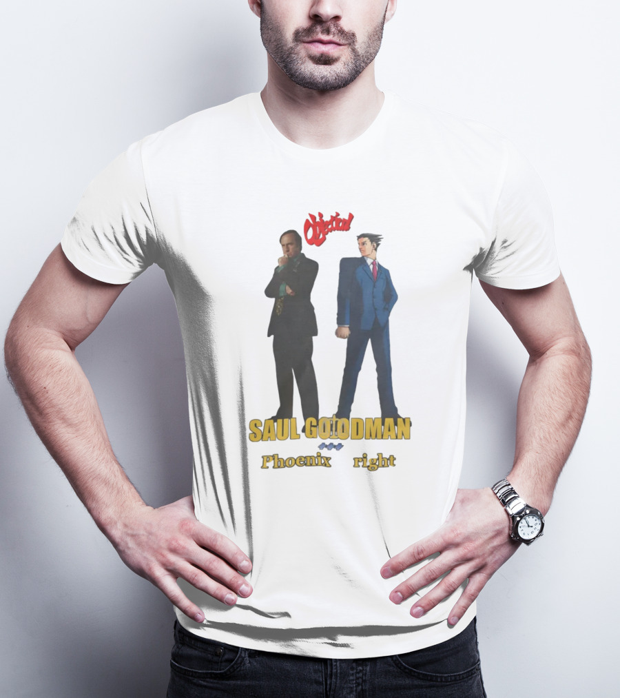Saul Goodman Phoenix Wright Objection T-Shirt