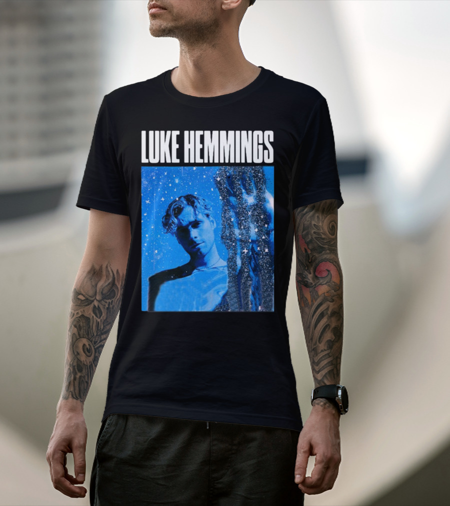 Luke Hemmings Live At The Fonda June 08 Blue Starry Night Aesthetic T-Shirt