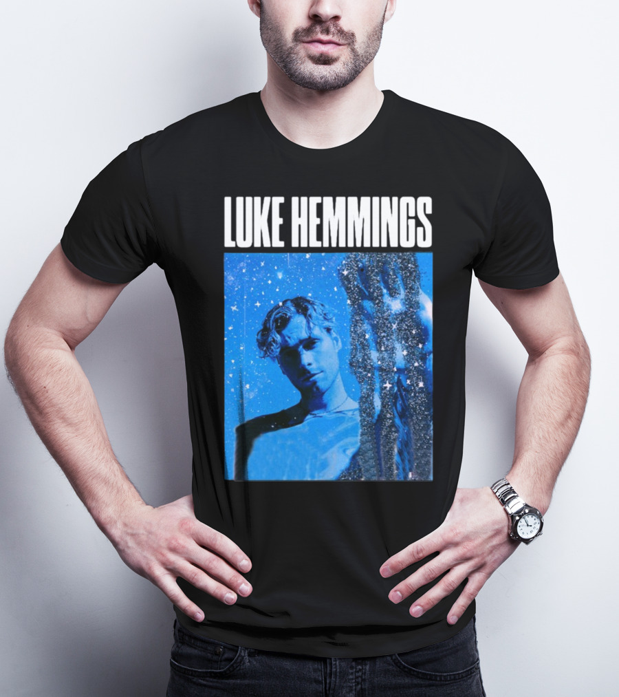 Luke Hemmings Live At The Fonda June 08 Blue Starry Night Aesthetic T-Shirt