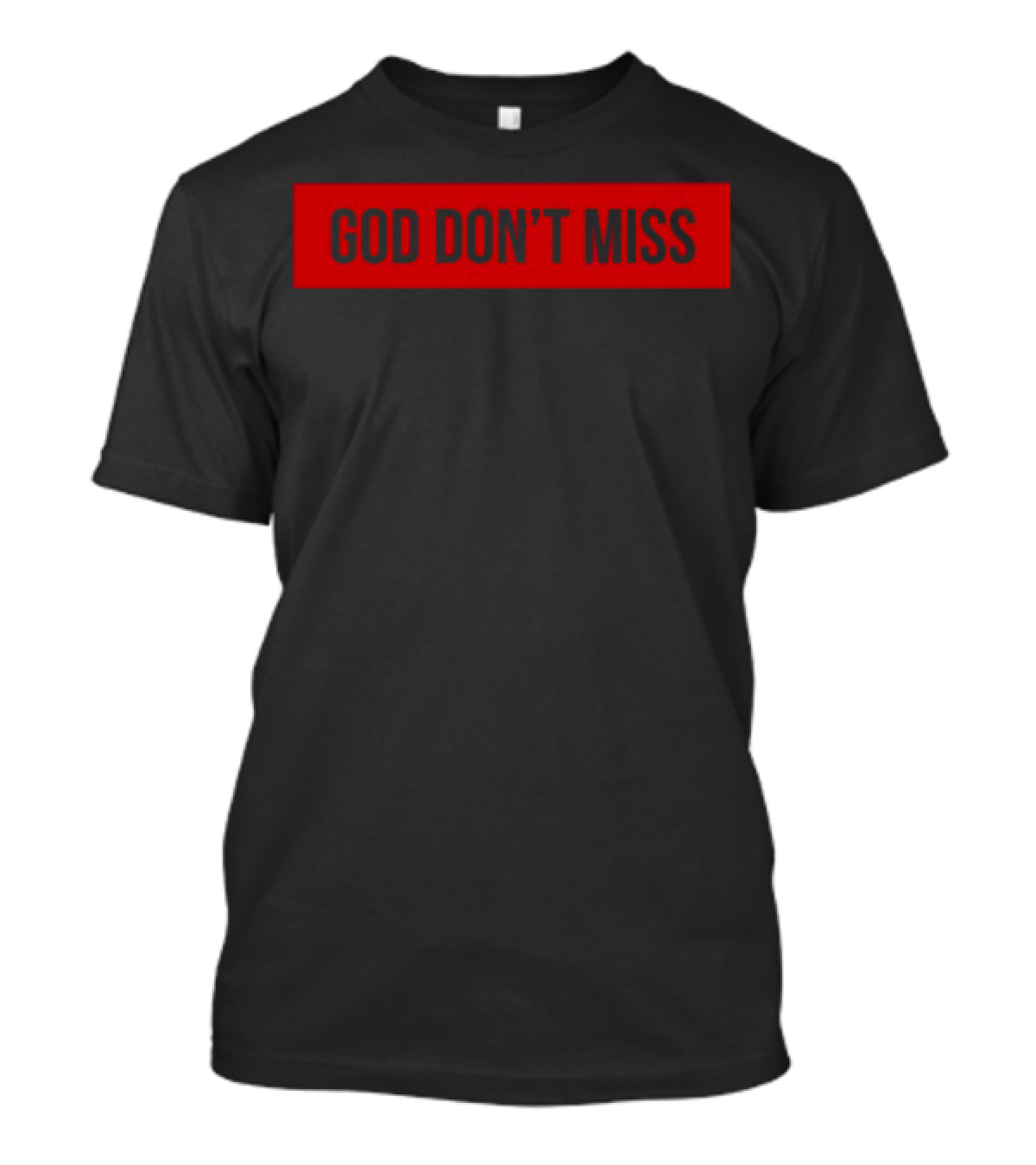 AtlantaDream God Don't Miss Red Block Text T-Shirt