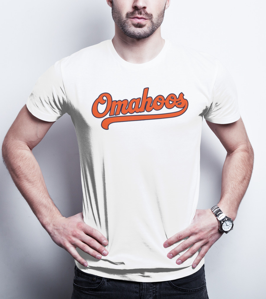 Omahoos Baseball Script T-Shirt