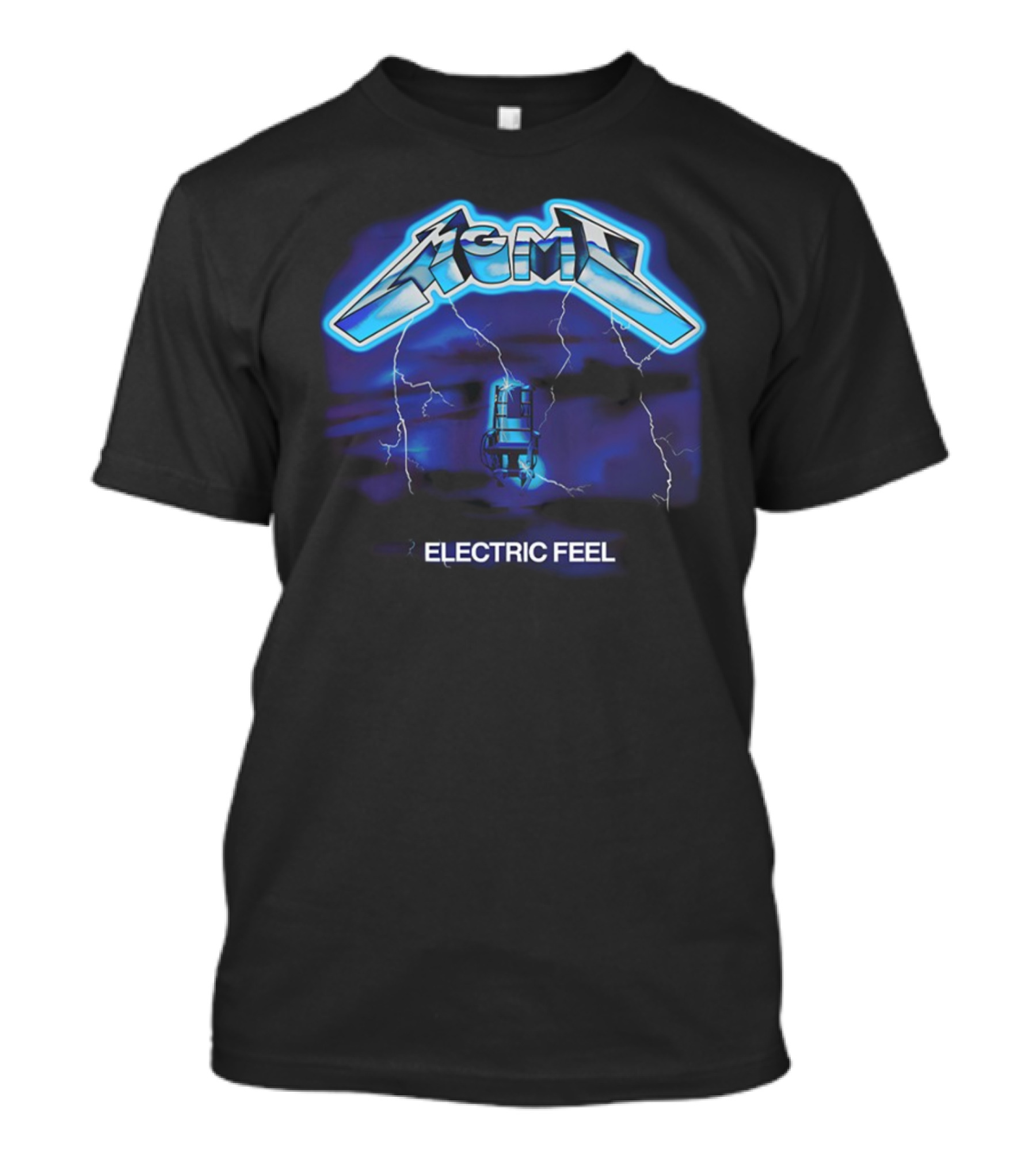 MGMT Electric Feel Lightning Microphone Blast T-Shirt