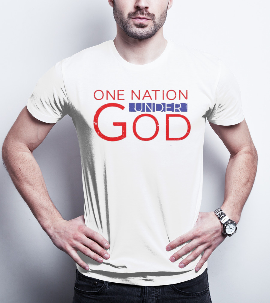 JP Sears One Nation Under God Bold Patriotic Text T-Shirt