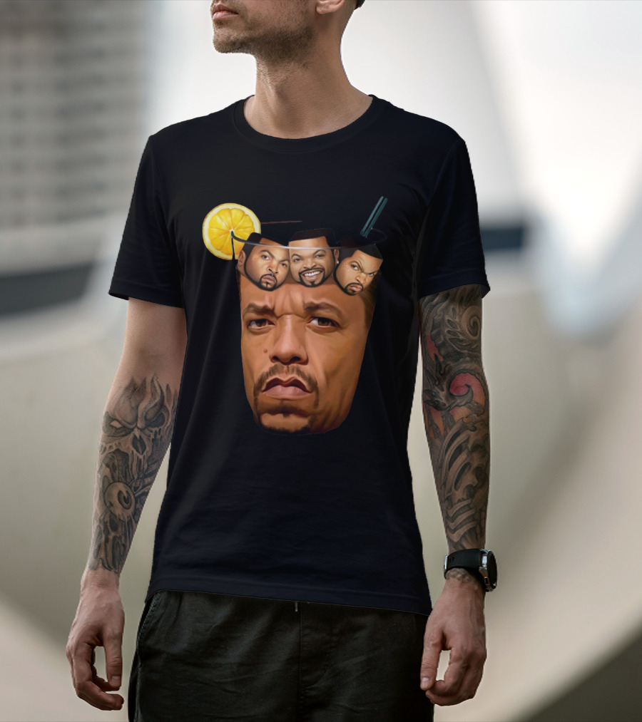 Teefury Got Ice Cube Ice-T Lemon Drink T-Shirt