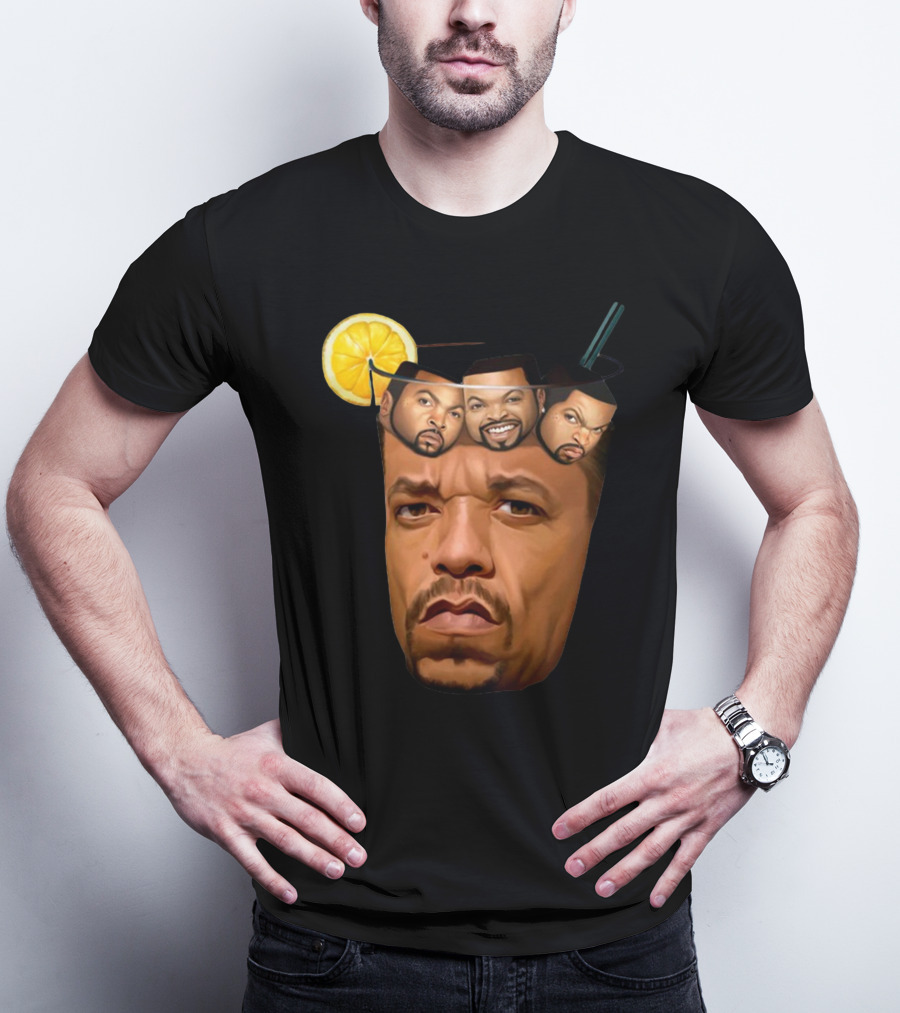 Teefury Got Ice Cube Ice-T Lemon Drink T-Shirt
