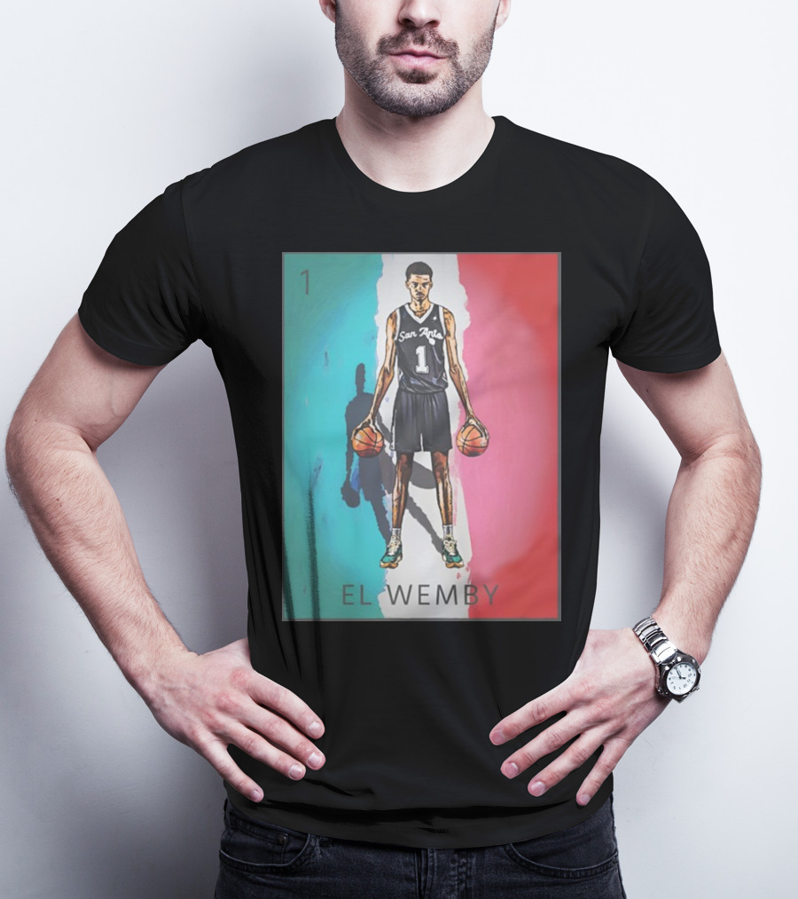 El Wemby San Antonio Number 1 Basketball Player T-Shirt