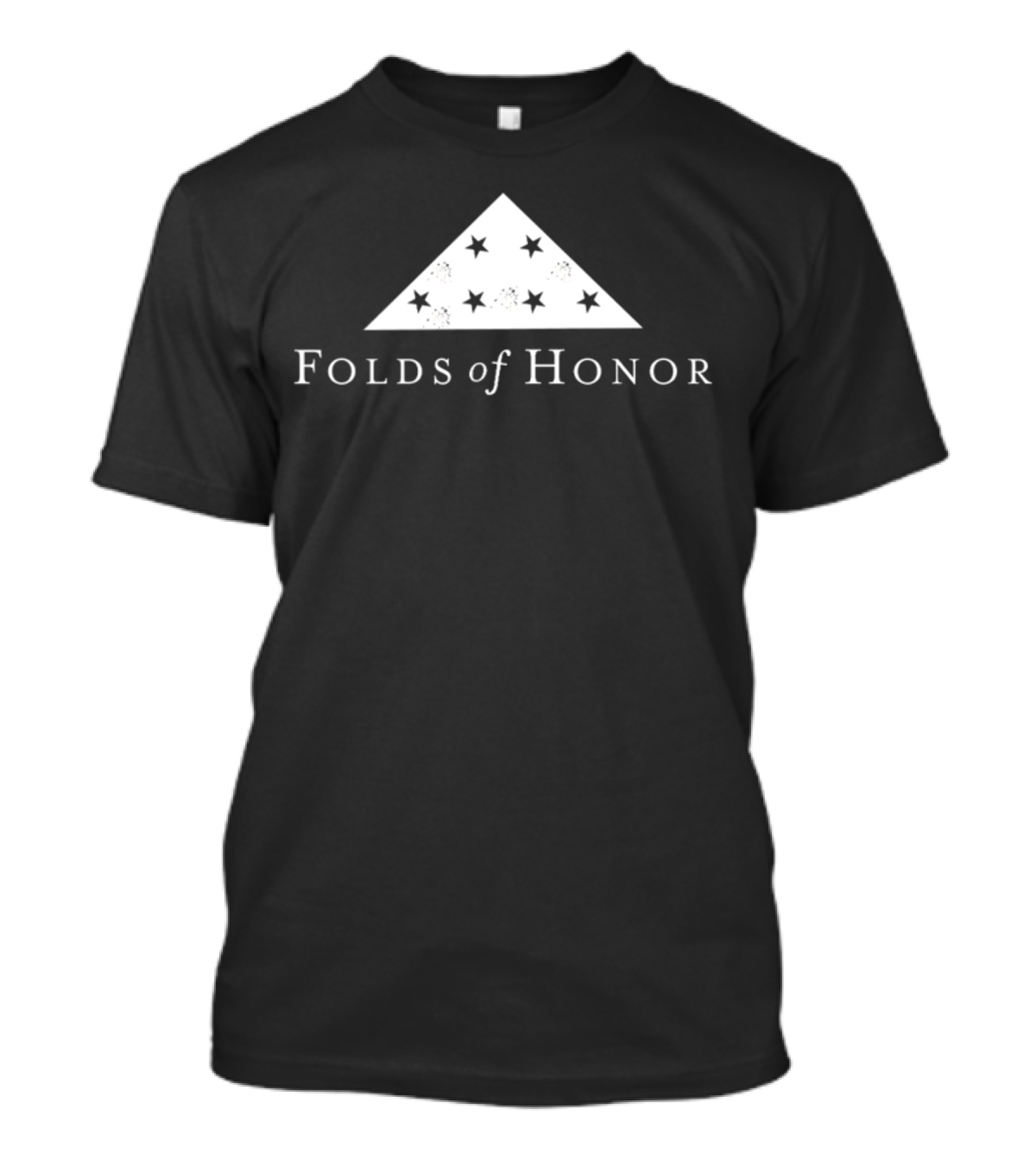 Folds Of Honor American Flag Star Triangle Memorial T-Shirt