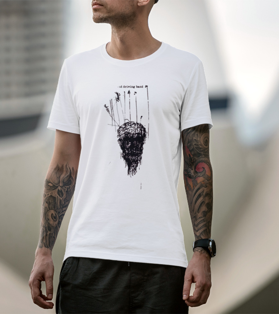 Anthony Green And The High And Driving Band Sketch Head Dark Aesthetic T-Shirt