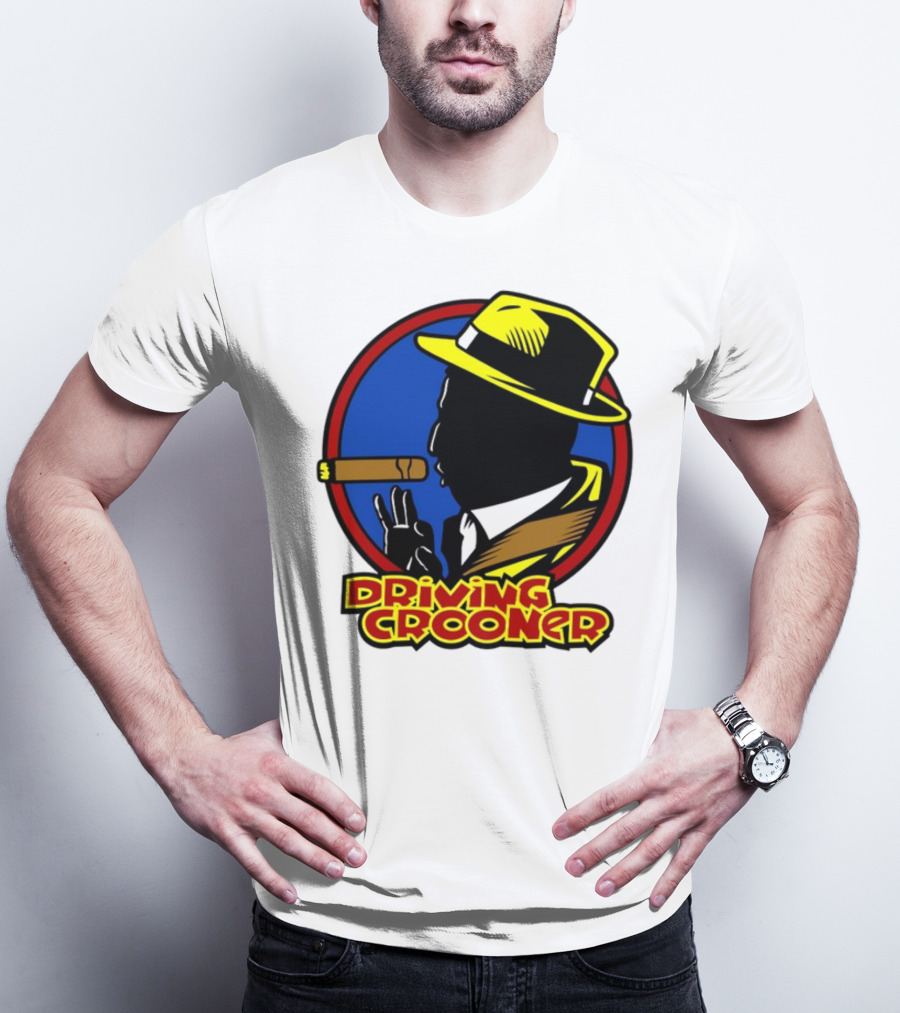Driving Grooner Fedora Silhouette Cigar T-Shirt