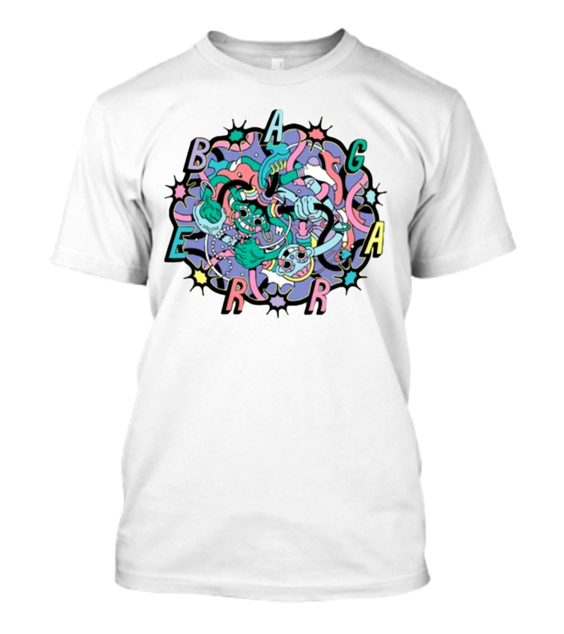 Gonia Bagarre Psychedelic Vibrant Creature T-Shirt