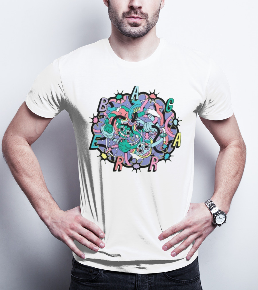 Gonia Bagarre Psychedelic Vibrant Creature T-Shirt