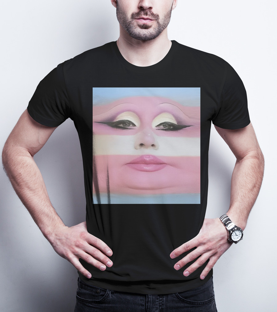 Juno Birch Transgender Flag Face T-Shirt