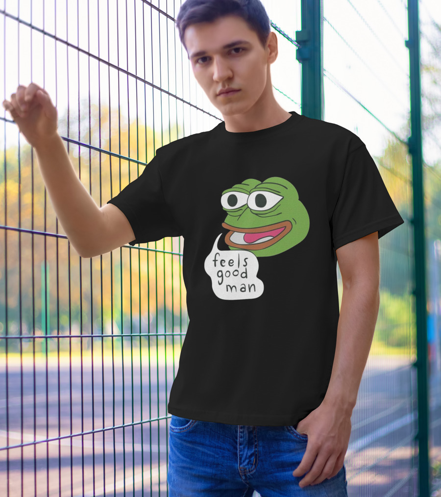 Pepe Feels Good Man Meme Iconic Expression T-Shirt