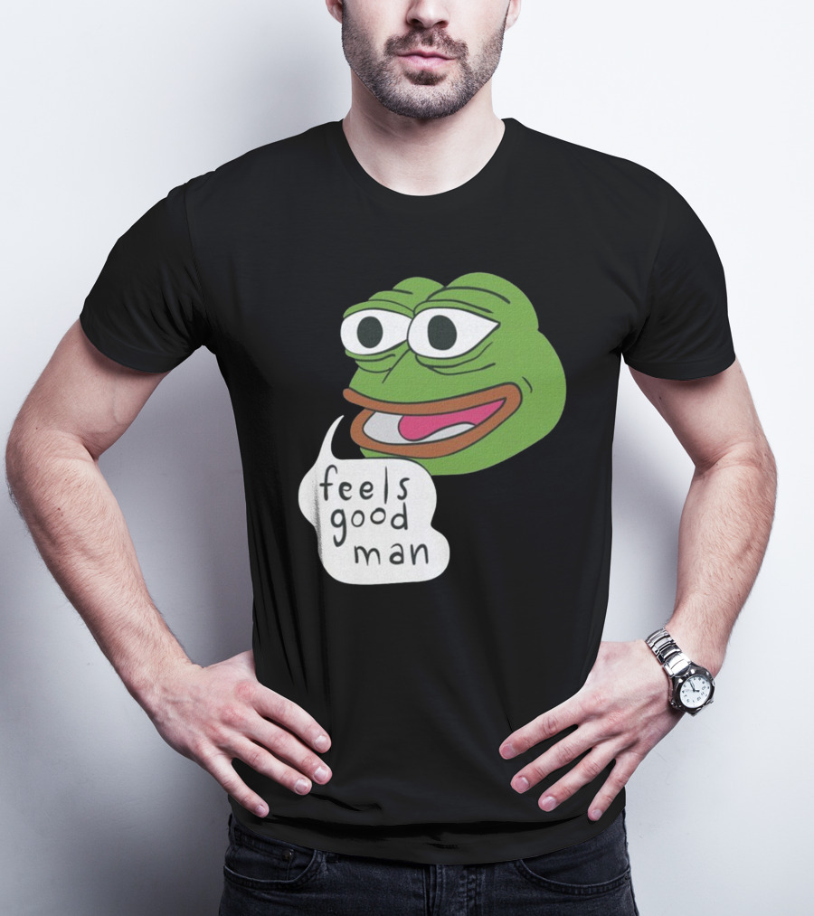 Pepe Feels Good Man Meme Iconic Expression T-Shirt