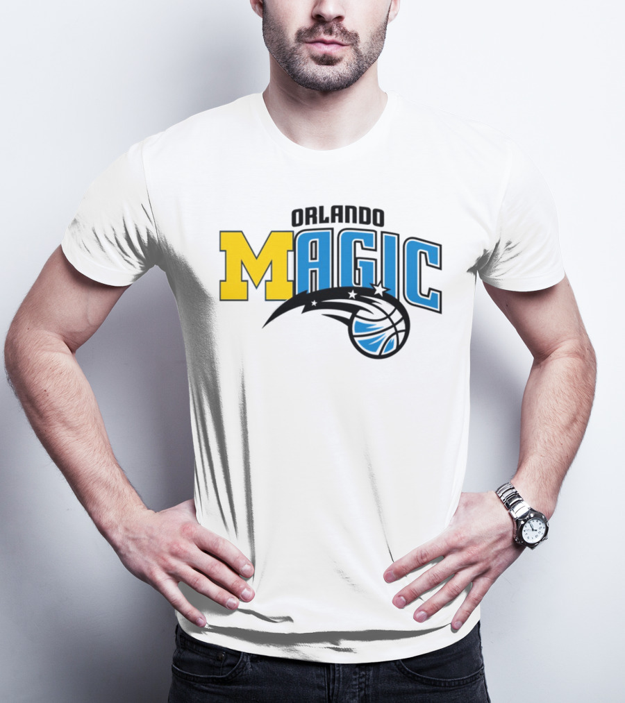 Orlando Magic Michigan Sports Collab Swanky Wolverine T-Shirt