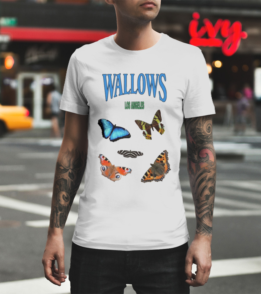 WALLOWS LOS ANGELES BUTTERFLIES T-Shirt