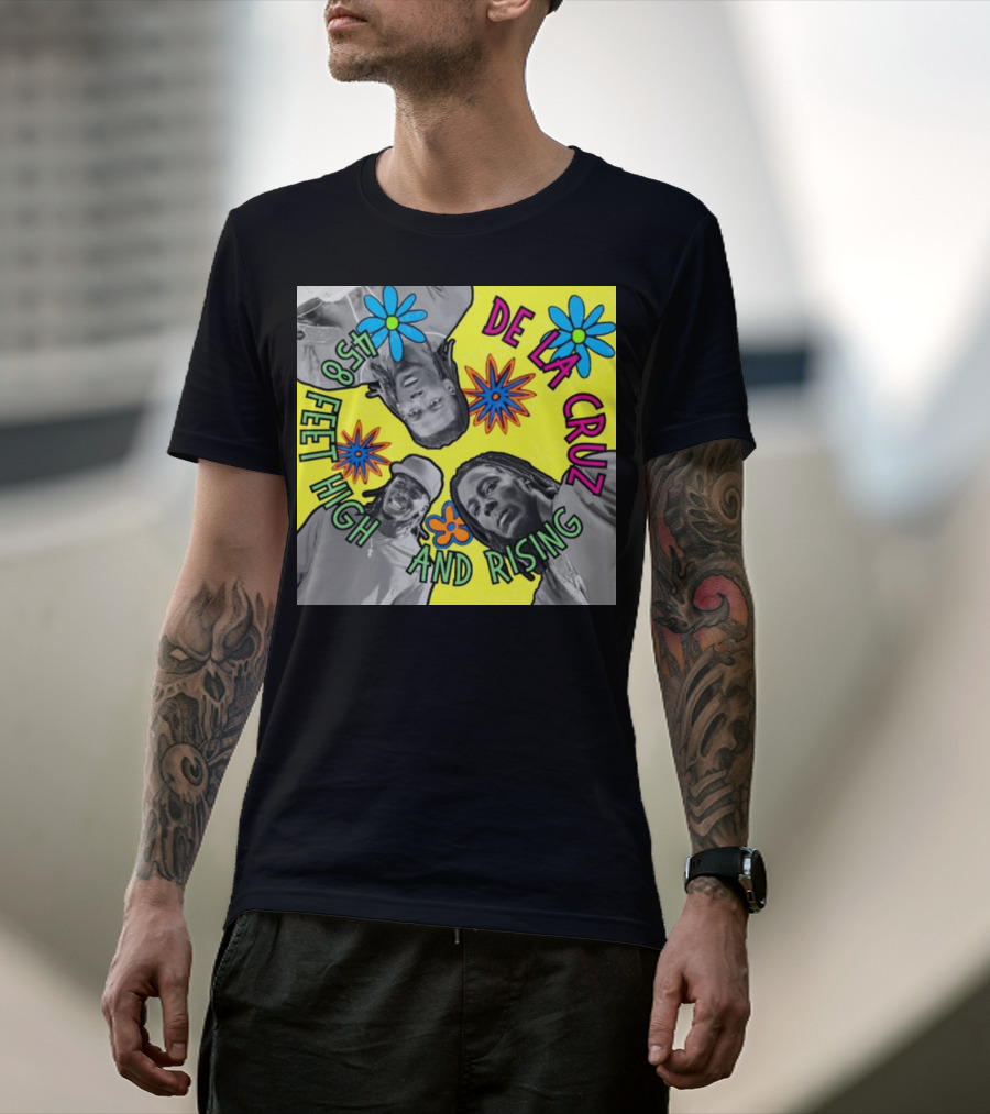 De La Cruz 458 Feet High And Rising Psychedelic Baseball Legend T-Shirt