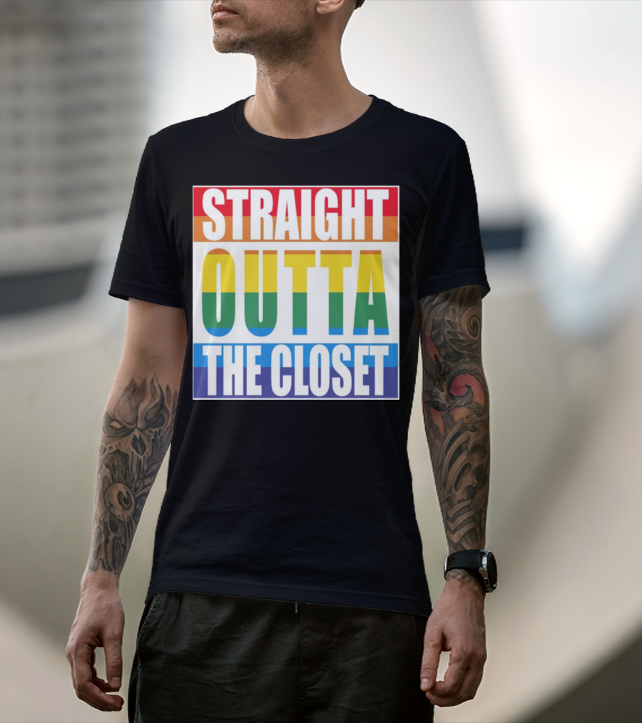 Noah Schnapp Straight Outta The Closet Rainbow T-Shirt