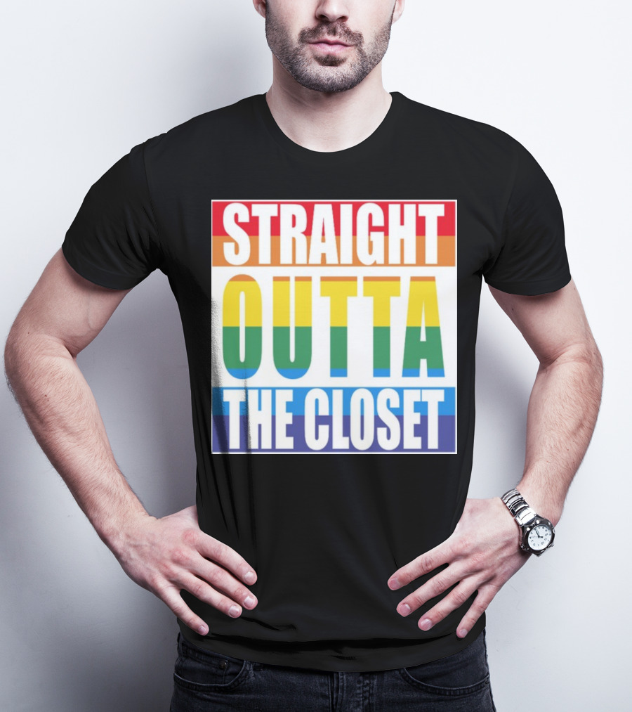 Noah Schnapp Straight Outta The Closet Rainbow T-Shirt