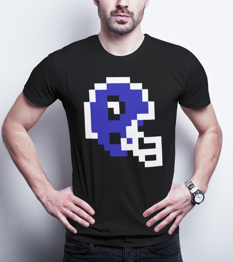 Thatsgoodsports 8 Bit New Retro Football Helmet T-Shirt