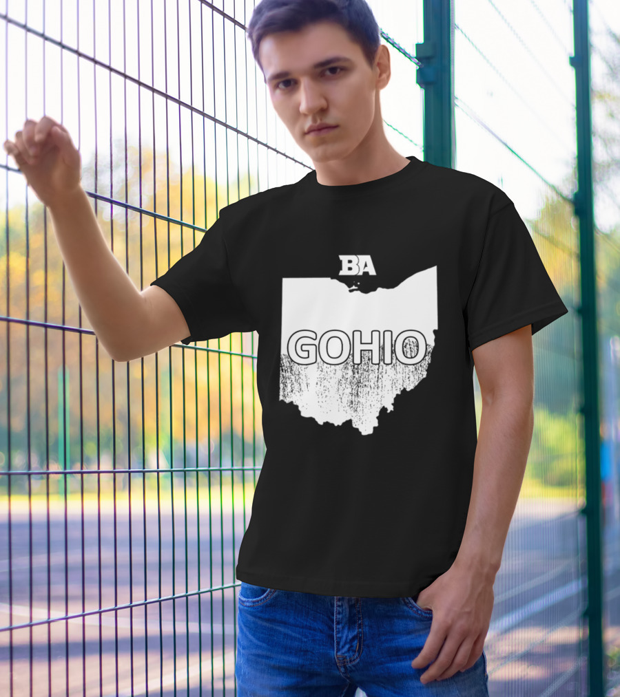 BA GOHIO Ohio Map T-Shirt