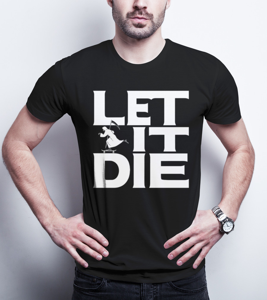 LET IT DIE Grim Reaper Skateboarding T-Shirt