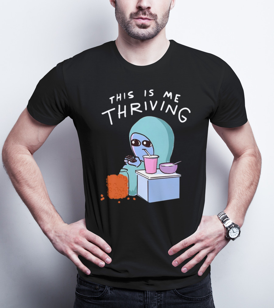 This Is Me Thriving Blanket Creature With Snacks T-Shirt