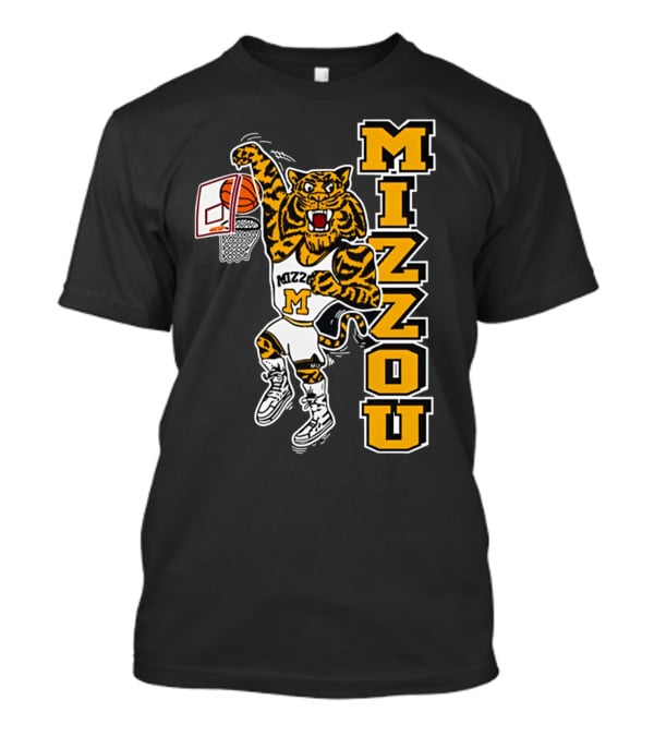 Mizzou Missouri Tiger Basketball Slam Dunk T-Shirt