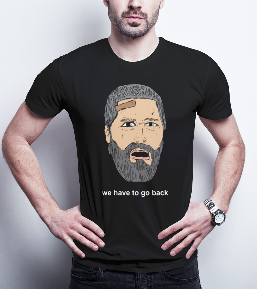 We Have To Go Back Lost Jack Shepard Face Drawing T-Shirt