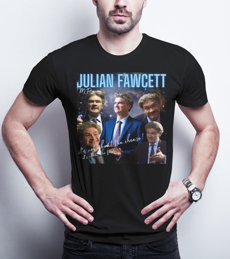 Julian Fawcett Mp It's Not About The Cheese It's About The Fun Multi-Pose Universe T-Shirt
