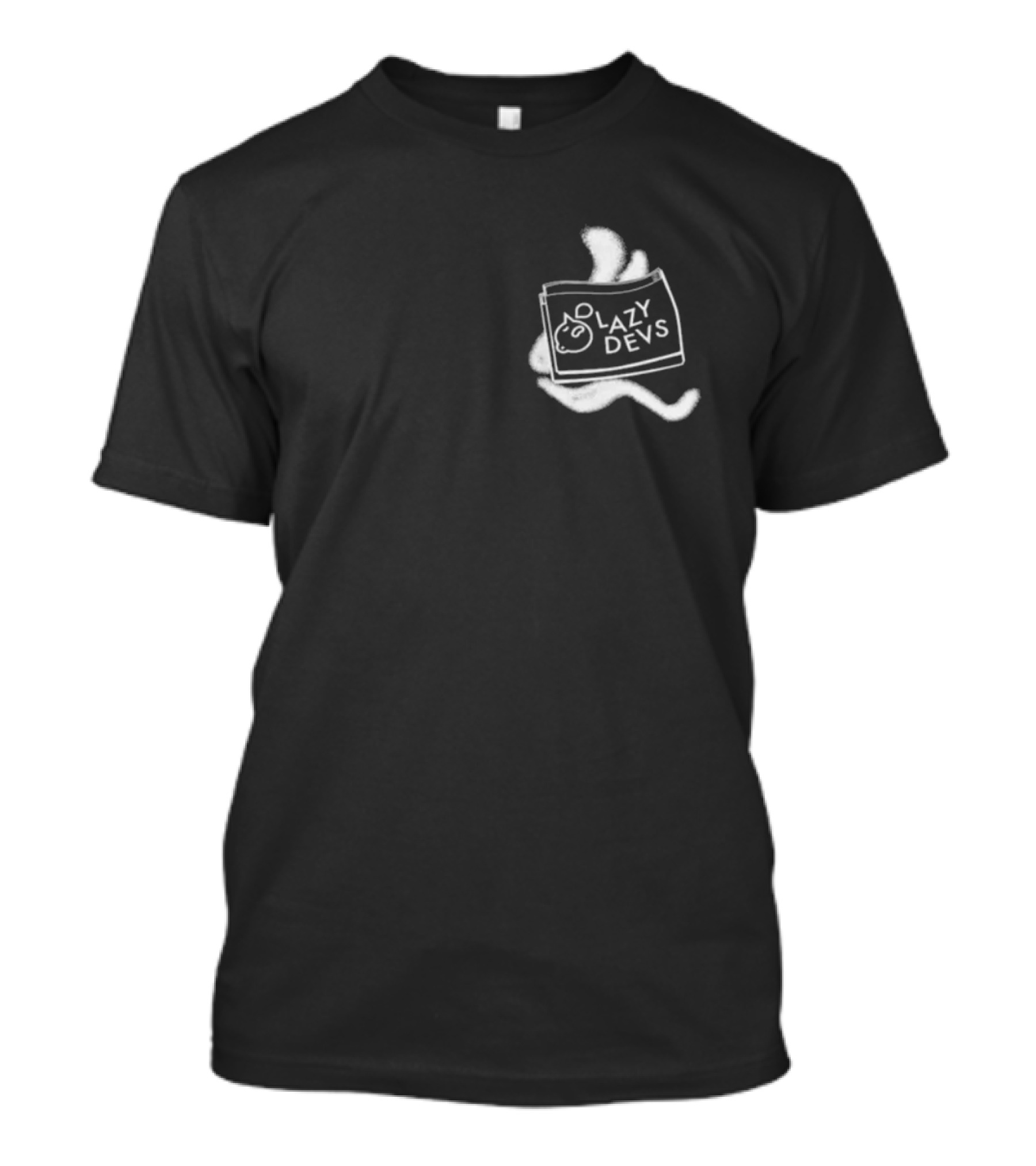 Lazy Devs Cozy Cat Pillow T-Shirt