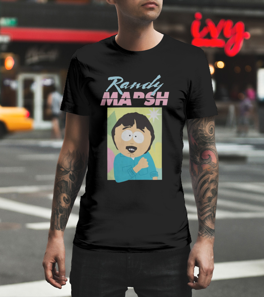 Randy Marsh Retro Pastel Cartoon Character T-Shirt