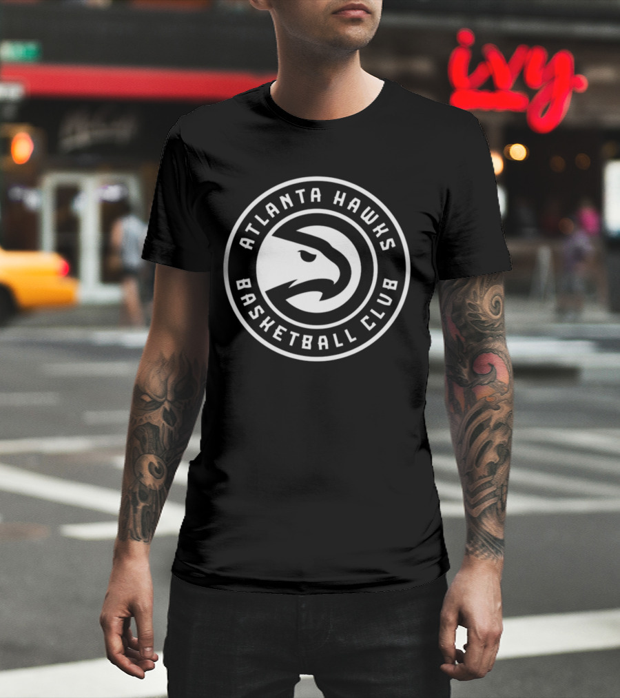 Atlanta Hawks Basketball Club Logo New T-Shirt