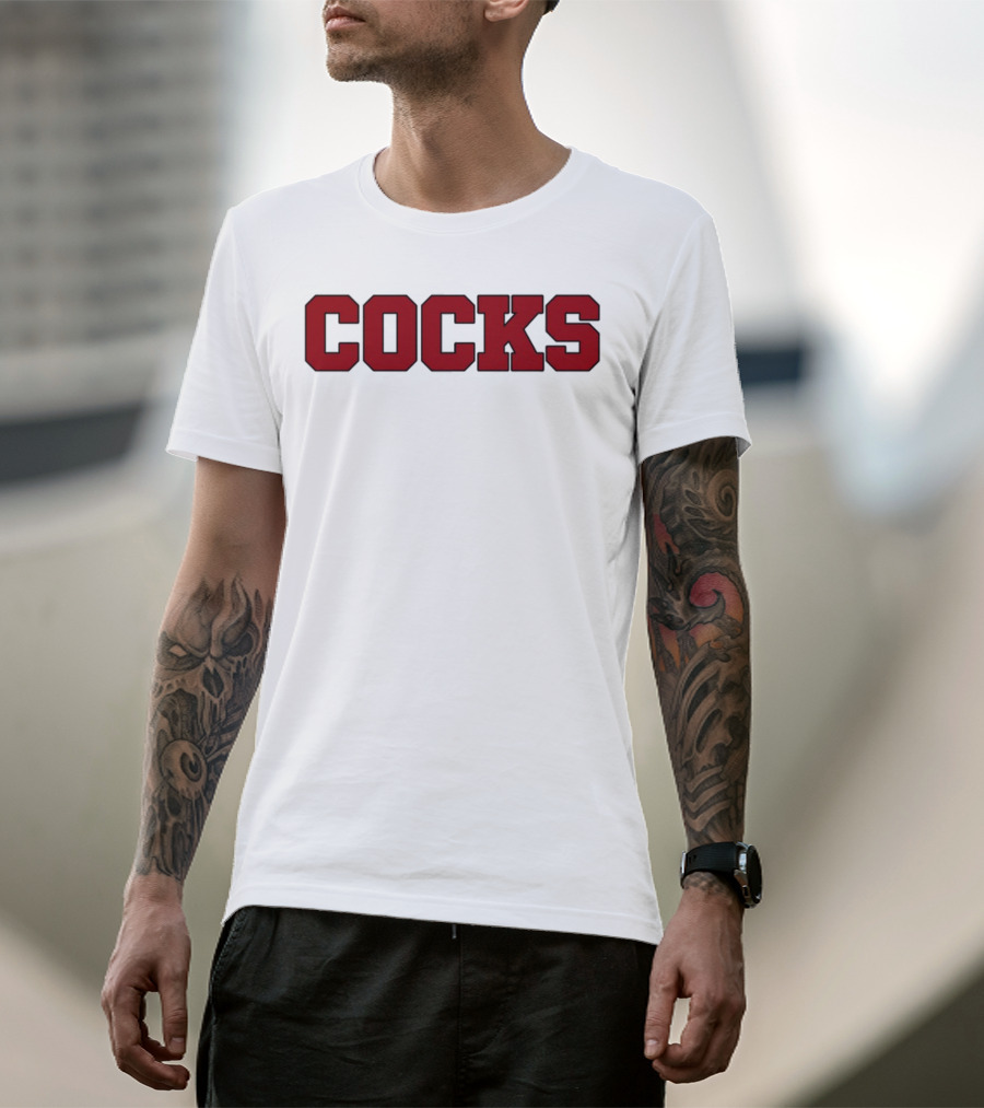 Yungblud Cocks Shirt Text Bold Red Lettering T-Shirt