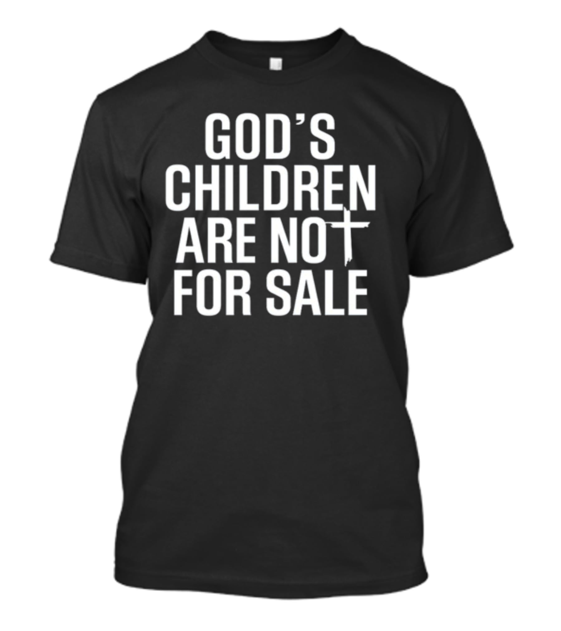 God's Children Are Not For Sale Irishpeachdesigns Cross T-Shirt