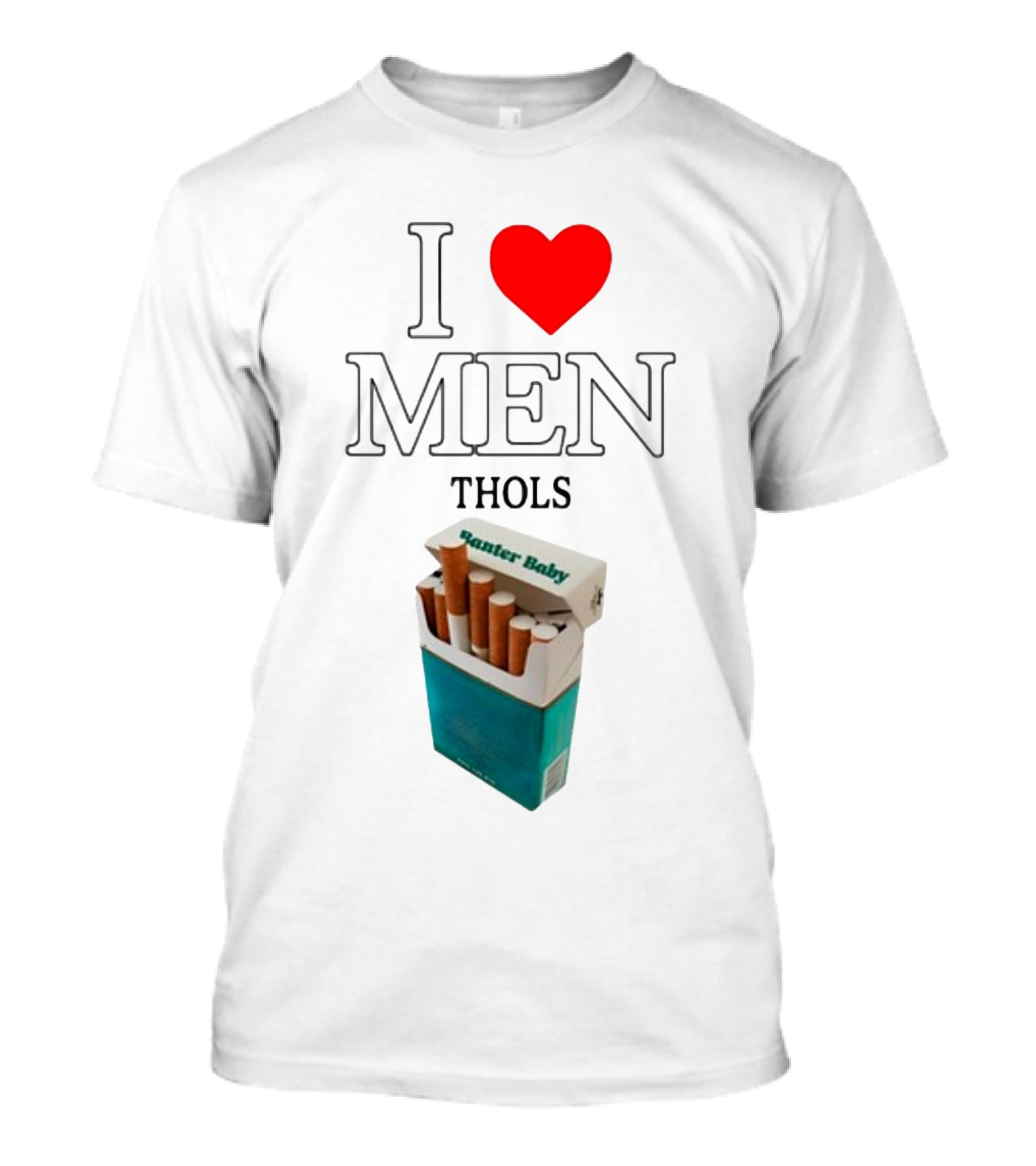 I Heart Men Thols Banter Baby Cigarette Pack T-Shirt