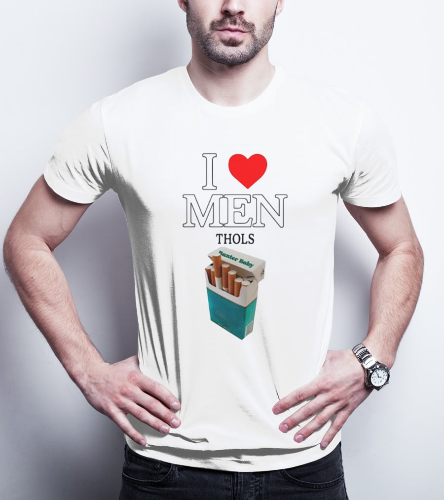I Heart Men Thols Banter Baby Cigarette Pack T-Shirt