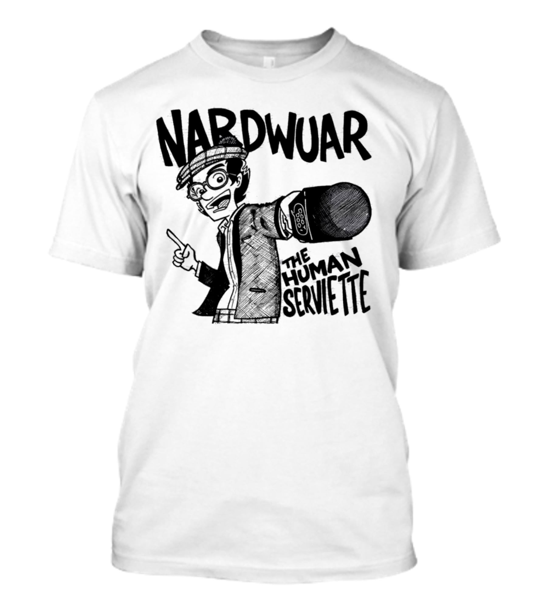 Nardwuar The Human Serviette Mic Rap Alert T-Shirt