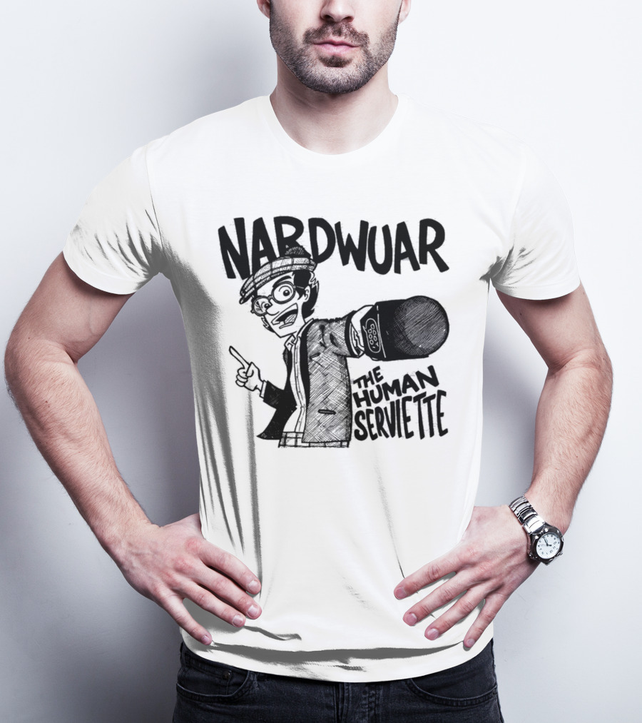 Nardwuar The Human Serviette Mic Rap Alert T-Shirt