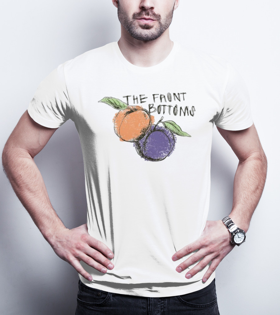 The Front Bottoms Peach And Purple Fruit T-Shirt