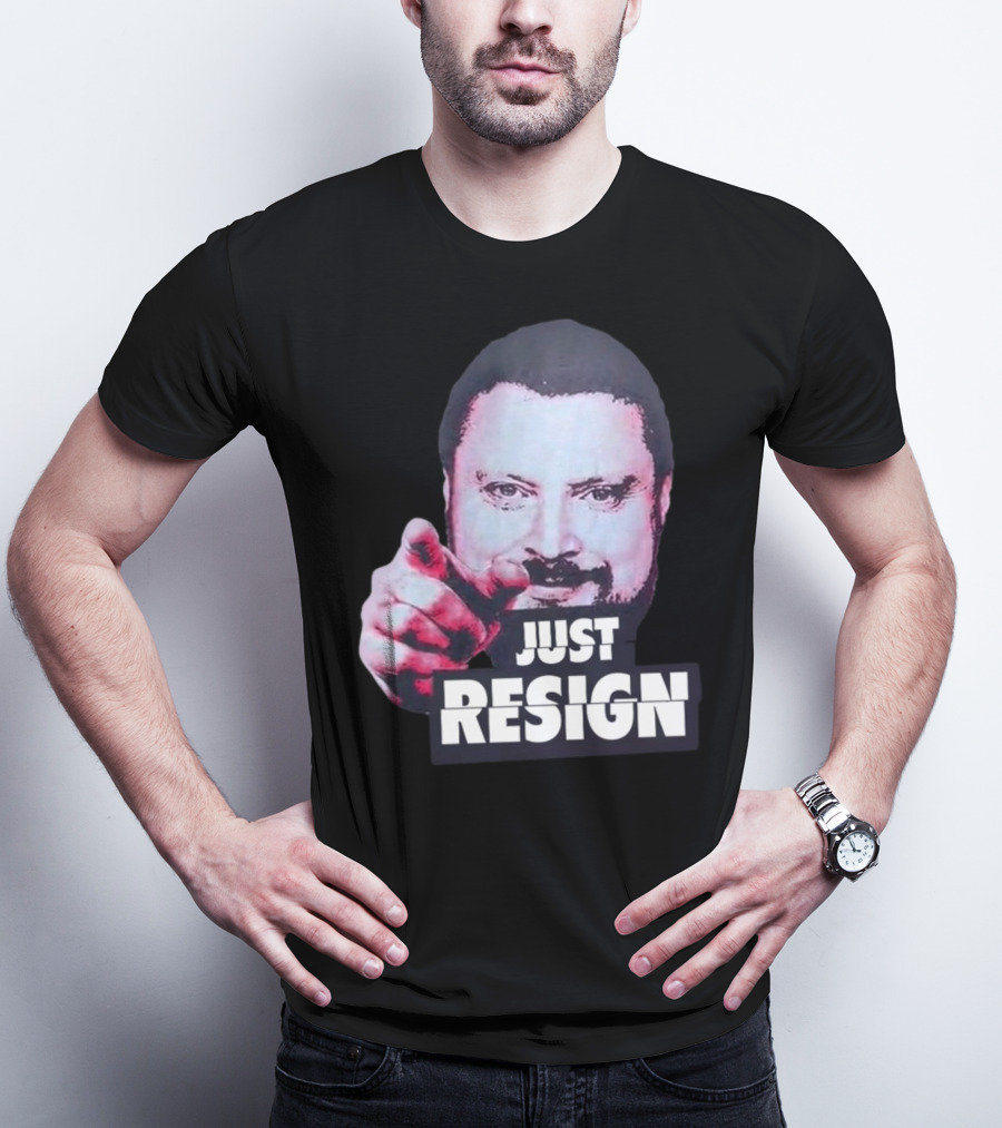 Simon Williams Just Resign Pointing Meme T-Shirt