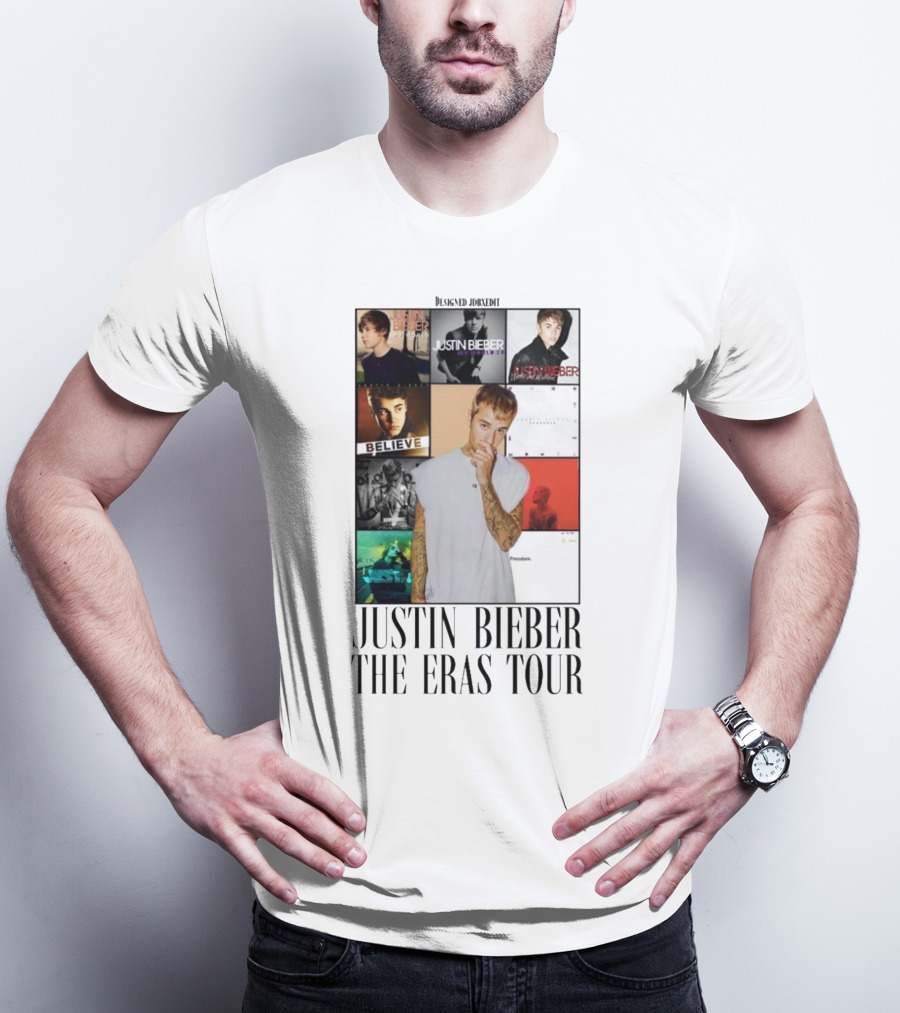 Justin Bieber Album Collage The Eras Tour T-Shirt